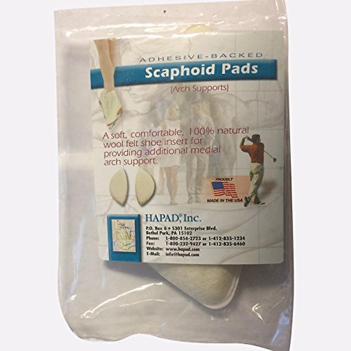 Hapad, Inc (SM) Pad Scaphoid Medium 1/Pr