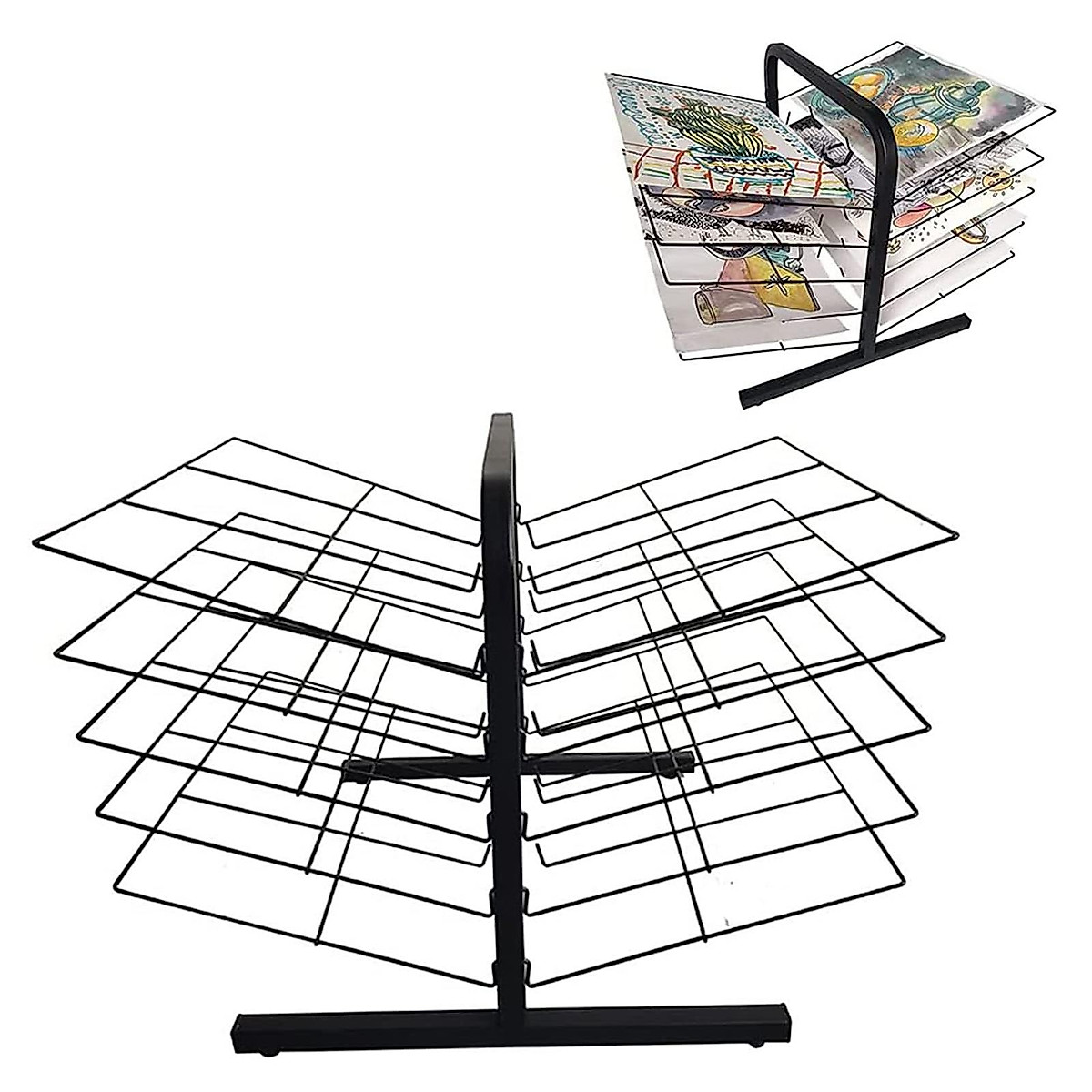 Art Drying Rack - Sided Wire Drying Shelf, Classroom Studio Home Painting Drying Rack, Double Sided Art Rack Storage Organizer On Wheels, Drying & Print Racks, for Kids, Artists ( Size : 10-layer )