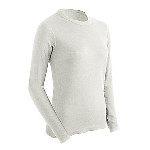 ColdPruf Women's Basic Dual Layer Long Sleeve Base Layer Top, Winter White, XX-Large