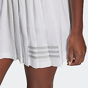 adidas Women's Club Tennis Pleated Skirt, White/Grey, X-Large
