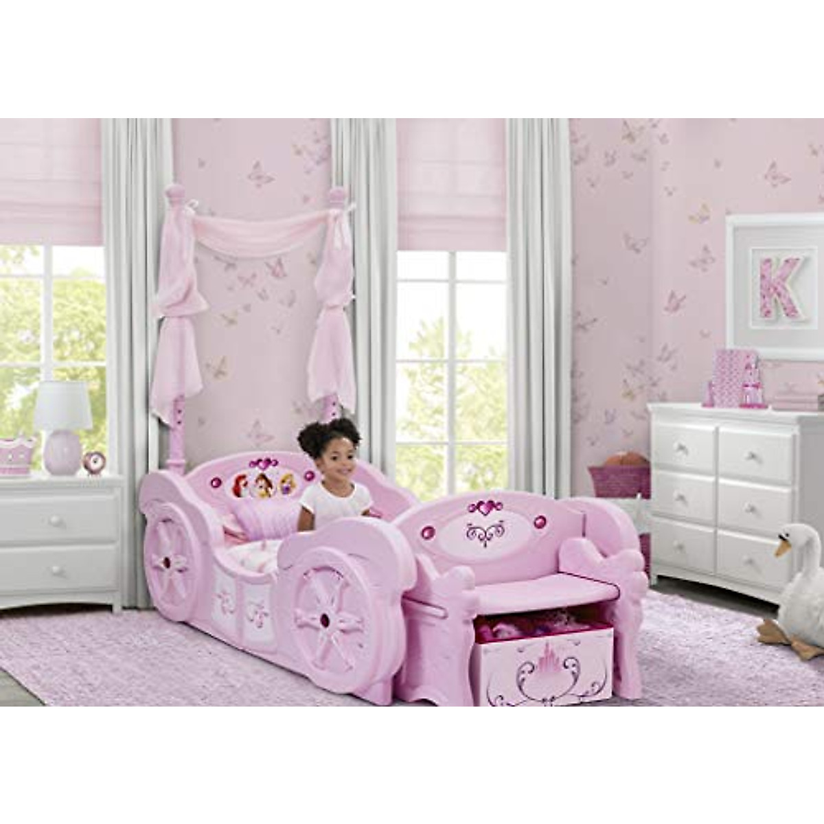 Delta Children Disney Princess Carriage Toddler-to-Twin Bed