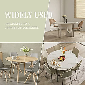 Comott Easter Round Tablecloth Spring Rabbit 60 x 60 Inch Washable Waterproof and Stain Resistant Polyester Tablecloth for Kitchen Tables, Buffet Parties, Picnic, Indoor and Outdoor Dining