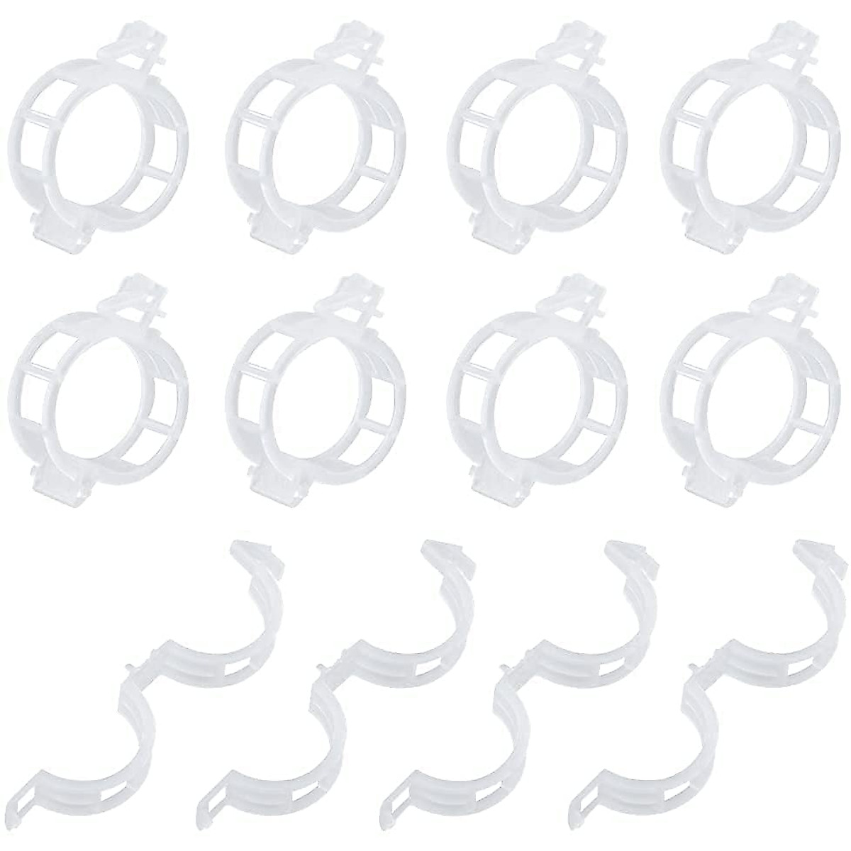 300 Pcs Plant Support Clips,Plant Clips for Climbing Plants Tomato Garden Vine Clips for Supporting Vegetables Plants Stalks,Vines,Climbing Plant Tomato Trellis Clips (White)