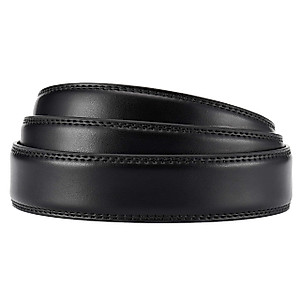 CHAOREN Ratchet Belt Strap Only 1 1/8", Replacement Leather Belt for 32mm Buckle