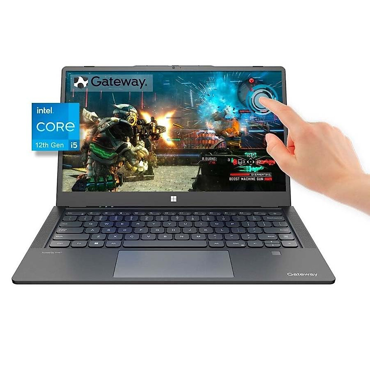 Gateway Touchscreen 14.1" FHD Laptop in Metallic Black Intel Core i5-1235U 10-Core up to 4.4 Processor 8GB DDR4 RAM 512GB SSD HDMI Wi-Fi Win 11 Pen iSlik (Renewed)