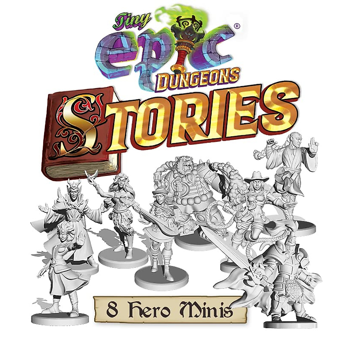 Tiny Epic Dungeons: Stories Expansion - Includes 8 New Hero Miniatures