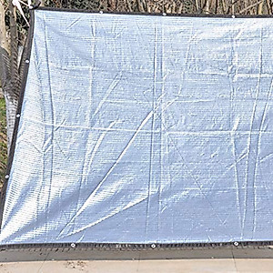Shade Cloth Shade net Thickened Encrypted 90% Shade Cloth, Sunblock UV-Resistant, with Grommets, for Patio Lawn, Balcony Privacy Sunblock Screen Mesh