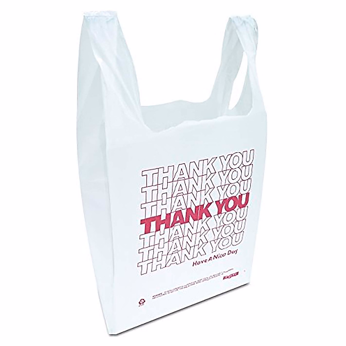 RoyalHouse Thank You Bags,Reusable Plastic Grocery Bags - Great Bags for Shopping, Small Trash and Garbage Cans, and Dog Waste - 308 Count (Pack of 4) Total 1232 Bags in Case