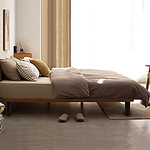 CUKE2BEET Height Adjustable Center Support Leg for Bed Frame, Bed Frame Slat Center Support Leg, Platform Bed Frame Replacement Legs Extra Bed Frame Support Legs (7.08"-13", Black 2 Pcs)