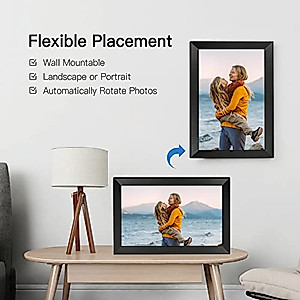 Digital Picture Frame Funcare 15.6 Inch Large WiFi Digital Photo Frame with Full HD Touchscreen, 32GB Storage, Easy to Share Photos and Videos via APP, Wall Mountable