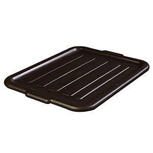 Carlisle Black Comfort Curve Universal Lid, 20" x 15" x 3/4" (44012-03) Category: Bus Boxes and Lids