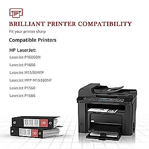 Toner Kingdom Compatible Toner-Cartridge Replacement for HP 78A CE278A 278A CE278AC 78 278 Toner Use for HP Laserjet Pro M1536dnf Laserjet Pro P1606dn M1536 P1566 P1560 P1606 Printer (Black, 4 Pack)