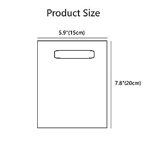 Small Plastic Merchandise Bag for Business, Plastic Shopping Bag with Handle, Retail Bag, Poly Die Cut Bag from ysmile, 1.5 mil 100 ct, 5.9x7.8" - Butterfly