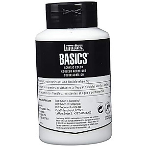 Liquitex BASICS Acrylic Paint, 13.5oz Squeeze Bottle, Titanium White