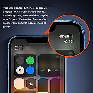PUSOKEI Ear Hook Bluetooth Headset, Earpiece Bluetooth Wireless, 4 Hrs Playtime, Bluetooth Earpiece for Cell Phone with LED Digital Display, Ergonomic Earphones