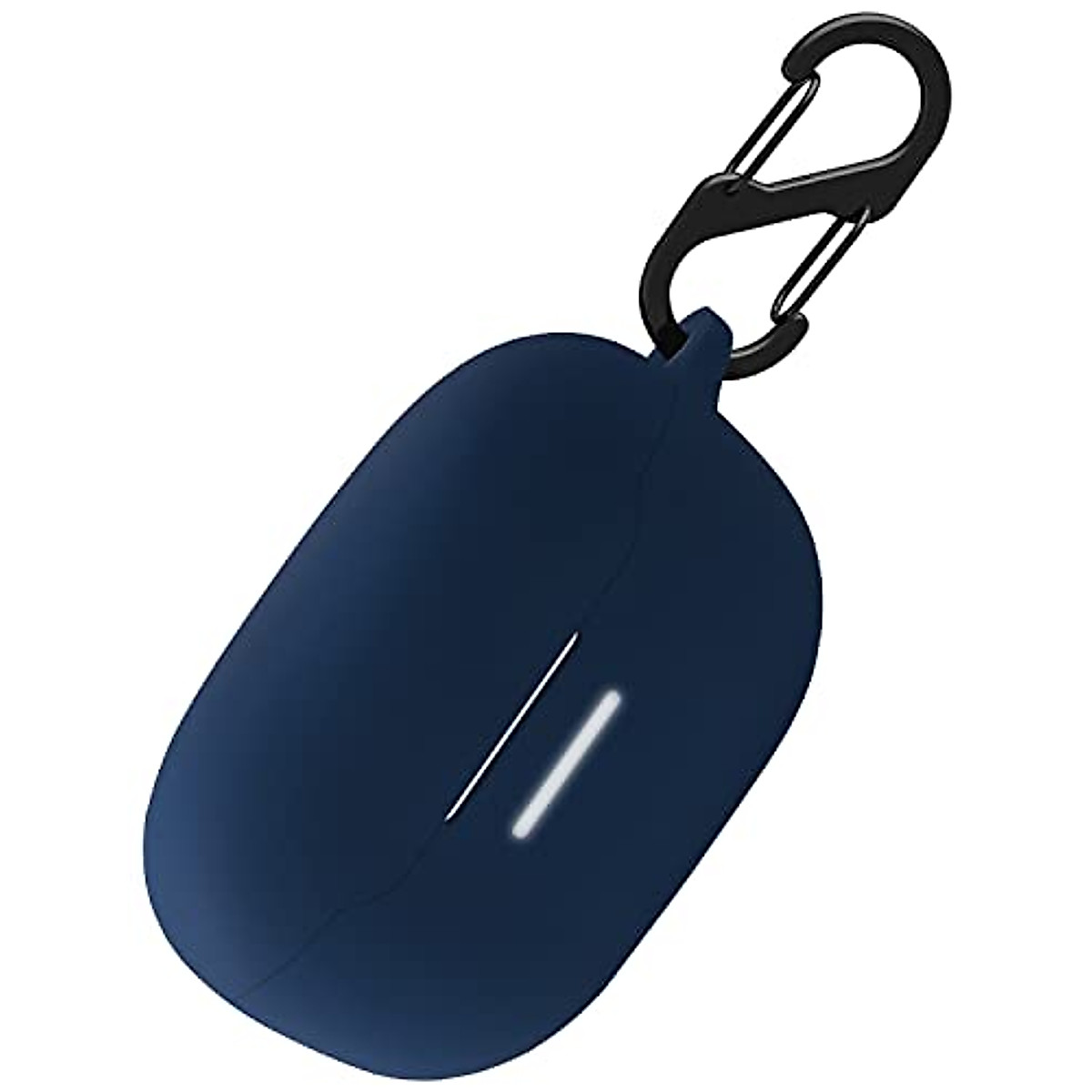 Geiomoo Silicone Case Compatible with JBL Endurance Race, Protective Cover with Carabiner (Navy Blue)