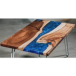 Epoxy Table, Epoxy Resin River Table, Live Edge Wooden Table, Natural Wood,Dining table, Natural Epoxy Table, Resin Table