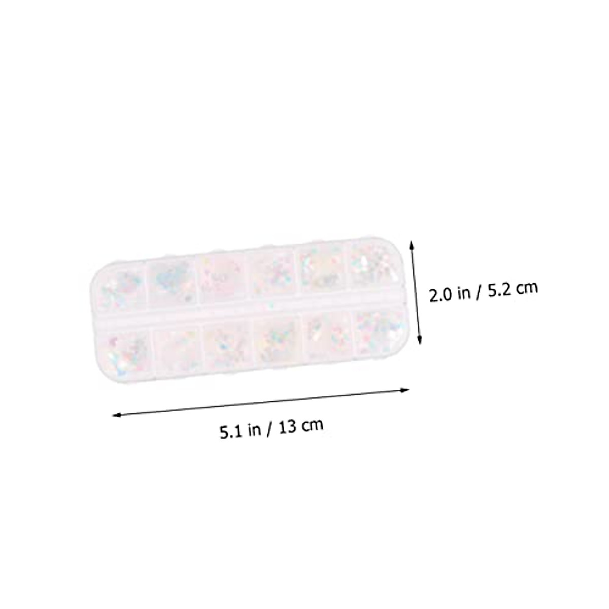 FRCOLOR 4 Sets Glitter Stickers Nail Sequins Appliques Embellishments Nail Art Sequin Holographic Nail Sequins Nail Art Glitter Sticker Polish Nail Decoration Mermaid Nail Art Glitter 3D