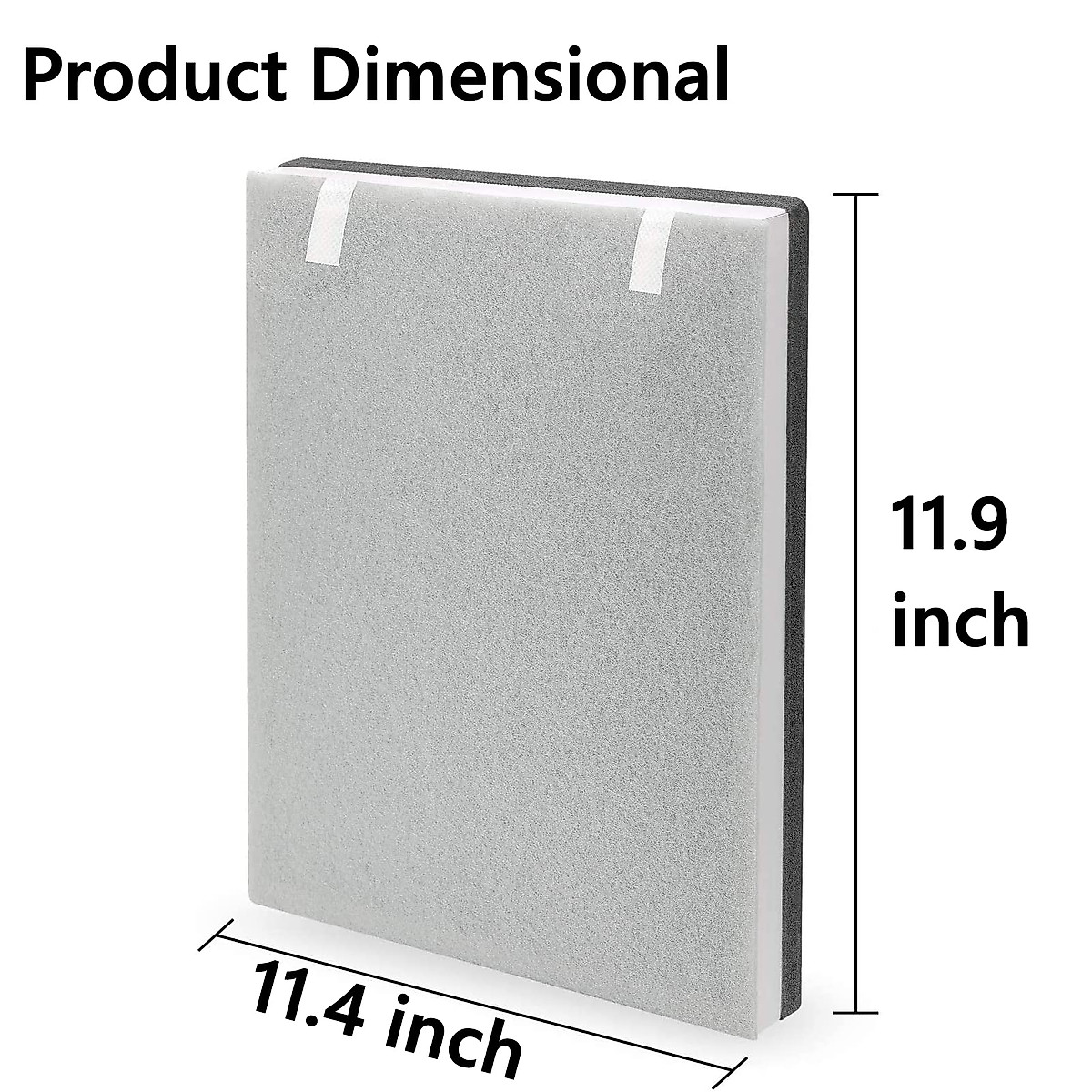 getalong 2 Pack Vital 100 True HEPA Replacement Filters Compatible for LEVOIT Vital 100,Vital 100-RF, Activated Carbon Filter