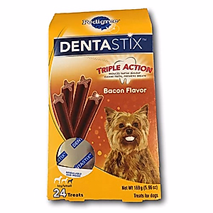 Pedigree Dentastix Bacon Flavor, 24 count
