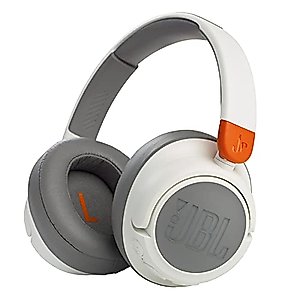 JBL Jr460NC Wireless Over-Ear Noise Cancelling Kids Headphones - White (Renewed)