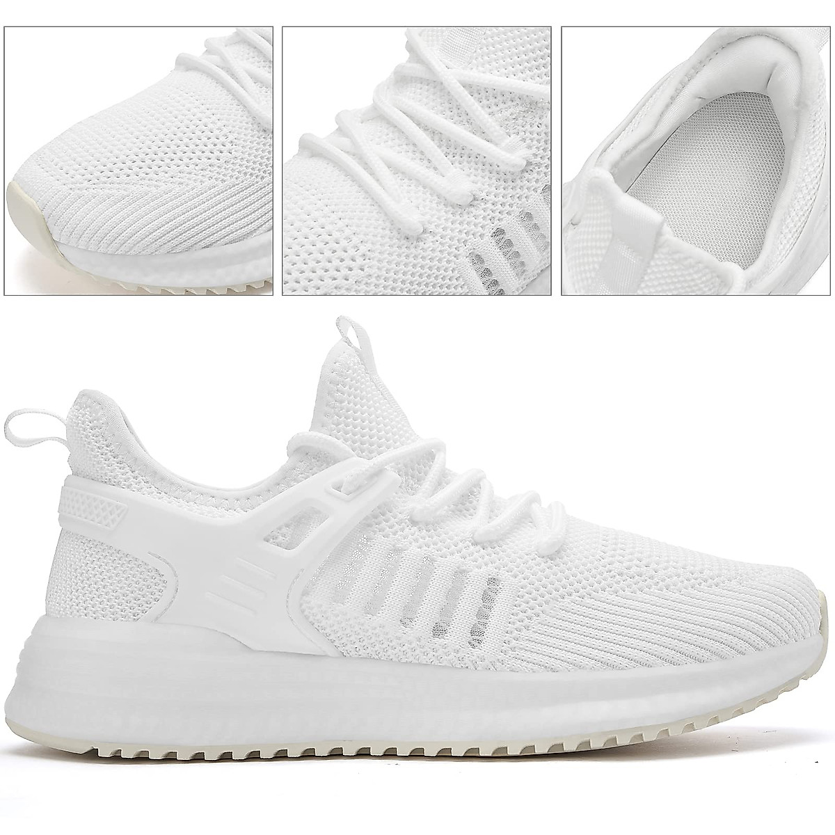 KPP Walking Shoes Sneakers for Women - Tennis Running Gym Workout Slip On Memory Foam Athletic Lightweight Comfortable Breathable Casual Shoes