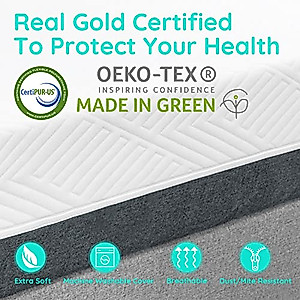 WAVV Queen Size Mattress 8 Inch Gel Memory Foam Mattress with Breathable & Washable Soft Fabric Zippered Cover,Supportive & Pressure Relief Bed Mattress,CertiPUR-US Certified,Medium Firm