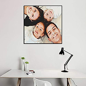 Carpaton Custom 5D DIY Diamond Painting Kits Full Drill for Adults,Personal Customized Gifts,Personalized Diamond Art for Home Wall Decor (11.7x11.7inch/30x30cm, Round Drill)