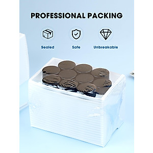 30ml Clear Small Glass Vials with Screw Caps, Small Vials for Essential Oil, Leak-Proof Sample Vials with Lids(10pcs)