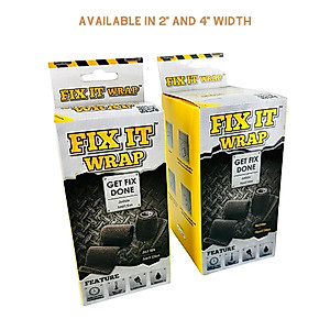 OrthoTape Fix It Wrap 2 INCH X 50 inch | Repair Wrap | Strong Fiber Weld Fix Reinforcement Repair -2 Pack