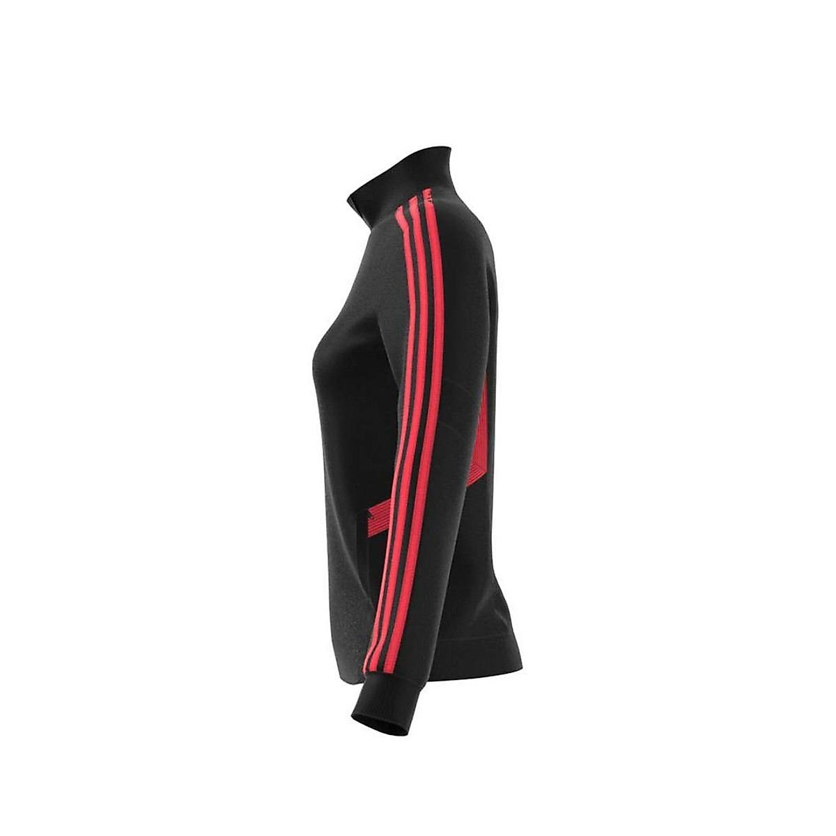 adidas womens Tiro Track Jacket Black /Pink XX-Small