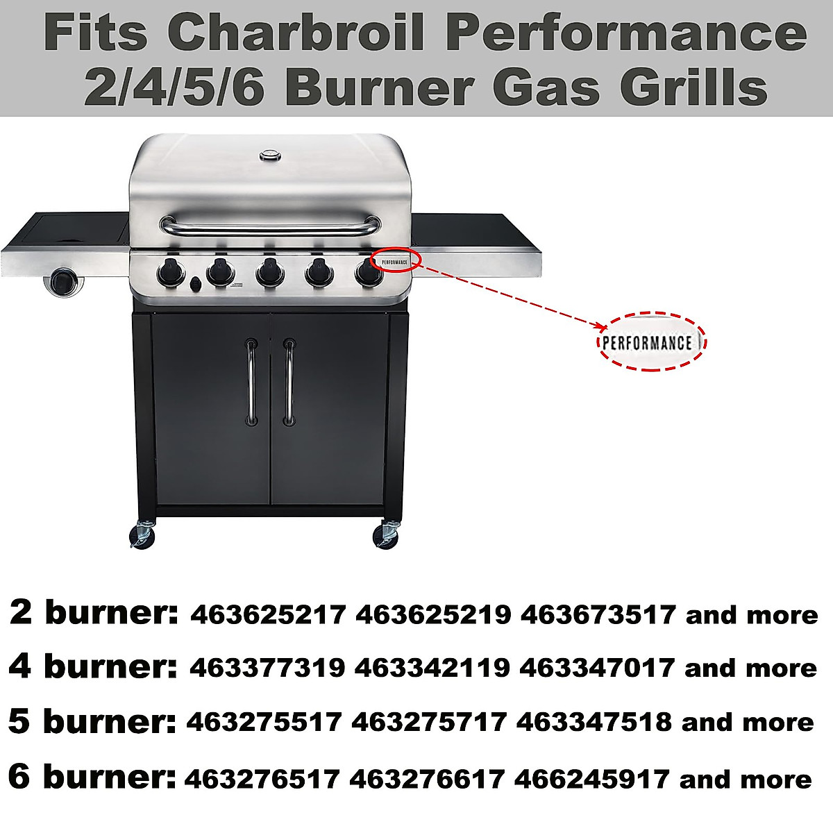 G432-8S01-W1 Ignitor Wire Kit Replacement Parts for Charbroil Performance Gas Grill 463347519 463673519 463377319 463625217 463243518 Ignition Wire & Ceramic Electrode Char-broil Performance Parts