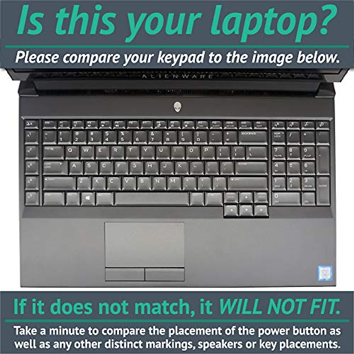 MightySkins Skin Compatible with Alienware Area-51M 17" (2019) - Black Wood | Protective, Durable, and Unique Vinyl Decal wrap Cover | Easy to Apply, Remove, and Change Styles | Made in The USA