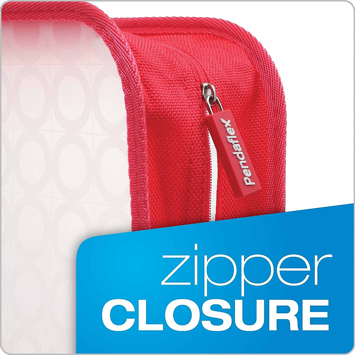 Pendaflex Zip Wallet Poly File, 3 Inch Expansion, Pink or Blue (No Color Choice), Each (27909)
