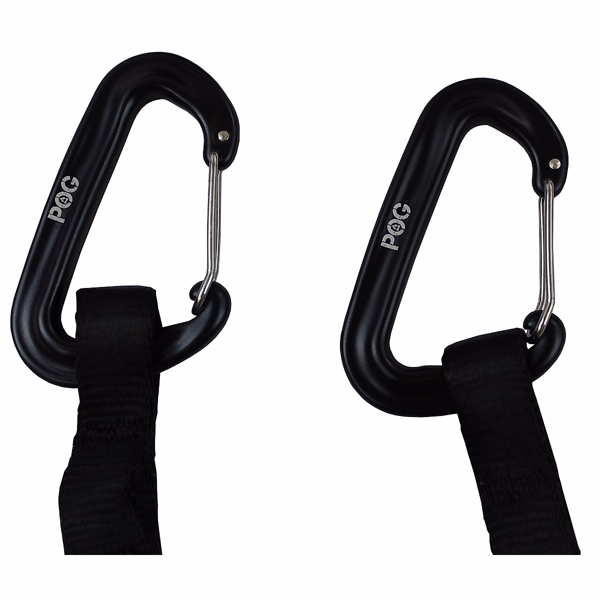 POG Premium Double Hammock - Ripstop Nylon with Aluminum Carabiners & 9 Feet Long Straps Included. (Sapphire Blue/Lake Blue, 78" W x 125" L)