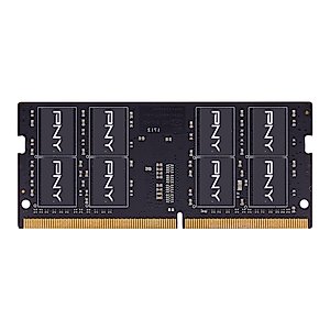 PNY Performance 8GB DDR4 DRAM 3200MHz (PC4-25600) CL22 (Compatible with 2933MHz, 2666MHz, 2400MHz or 2133MHz) 1.2V Notebook/Laptop (SODIMM) Computer Memory Kit – MN8GSD43200-TB