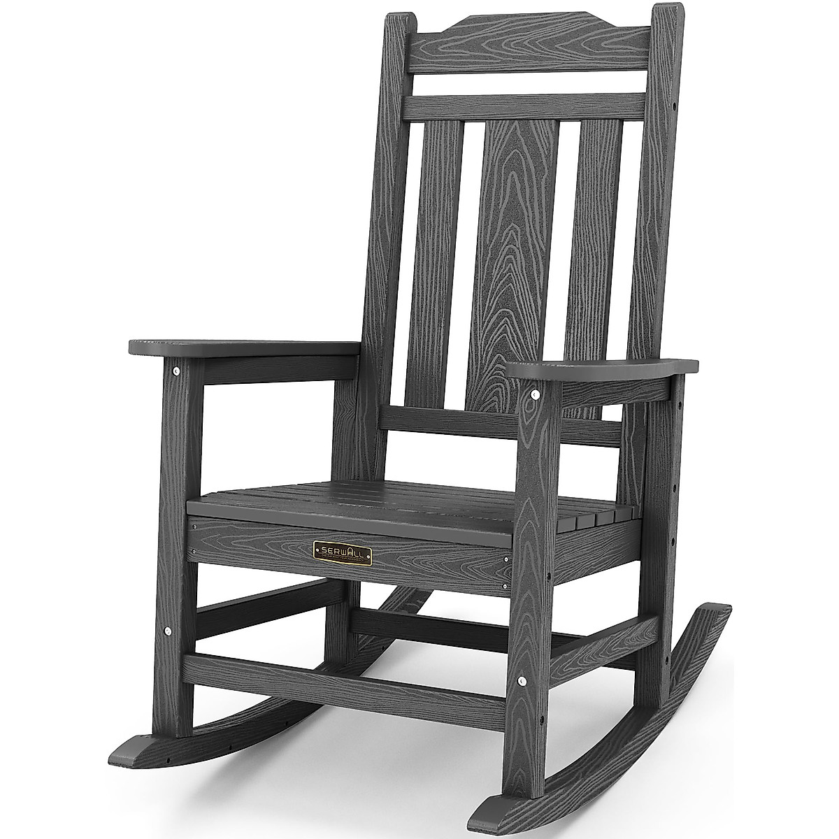 SERWALL Outdoor Rocking Chair Gray