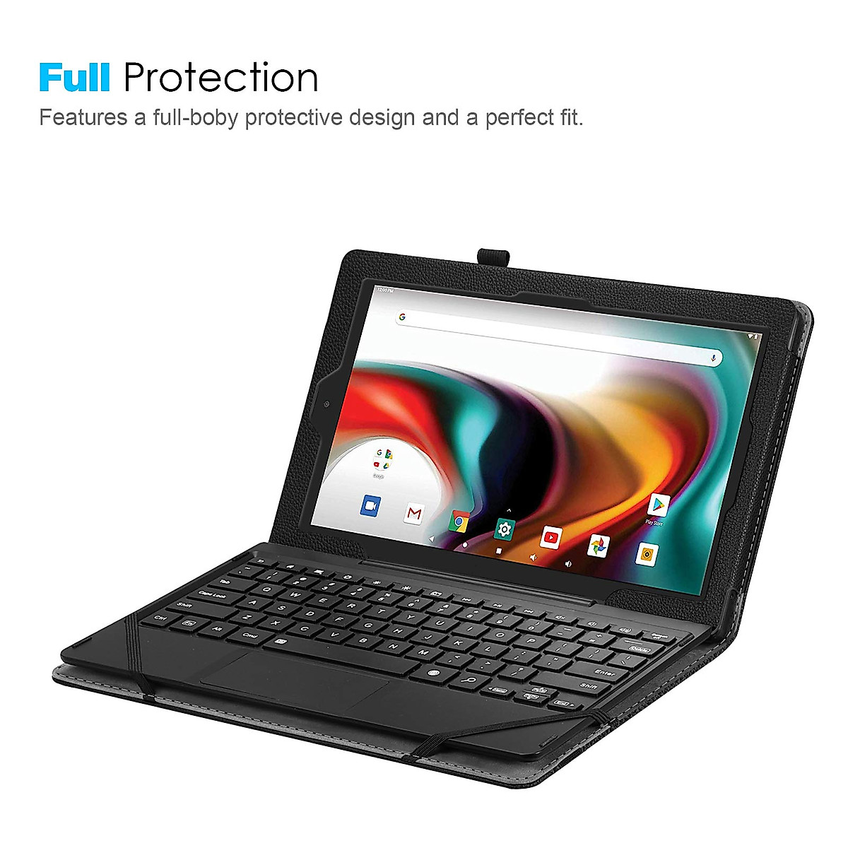 Fintie Case for RCA 11 Delta Pro 11.6 inch / 2019 RCA Galileo Pro 11.5" RCT6513W87DK5E 2-in-1 Tablet - Slim Fit Premium Vegan Leather Folio Protective Stand Cover with Pencil Holder (Black)