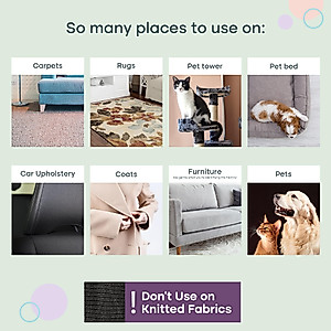 Uproot Cleaner Pro Pet Hair Remover & Mini - Pet Hair Removal Tool Multi Fabric Edge & Carpet Scraper - Cat for Couch, Cat Towers, Car Detailing The Furry-Situation Survival Kit