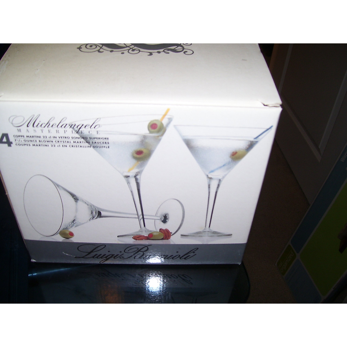 Luigi Bormioli Michaelangelo Martini Glasses, 7 1/4 OZ, Set of 4