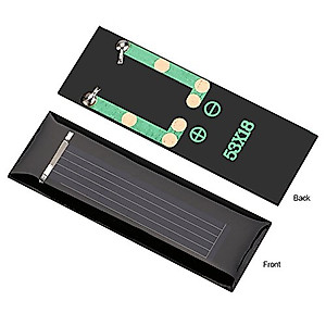 Solar Panel Board, 10pcs 0.5v 100ma Polycrystalline Solar Panel, for Power Supply of Small Household Solar Lighting System Outdoor Lamp Lighting