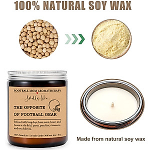 Football Mom - Football Mom Candle - Football Mom Gift - Football Team Mom Gift - Birthday Gift for Mom - Mother's Day Gift - Unique Gift for Mom - Football Gift Manager