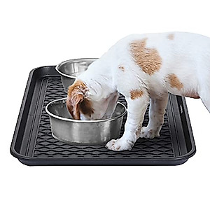 GREAT WORKING TOOLS Boot Trays for Entryway, Set of 2 Heavy Duty Shoe Trays All Season Muddy Mats Wet Shoe Tray Snow Boot Tray - Black, 23.75" x 15.5" x 1.25"