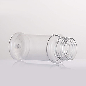 FEOOWV 12 PACK - 3.3 Oz Plastic Spice Jars Bottles Containers with Black Screw Lids to Pour or Shake - Perfect for Storing Spice, Herbs and Powders - Lined Cap - BPA free