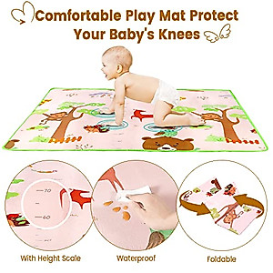 Baby Playpen with Mat,70"x59" Baby Playpen for Babies and Toddlers,Kids Playard Activity Center with Anti-Slip Design,Zipper Gates with Visible Mesh,Hand Rings