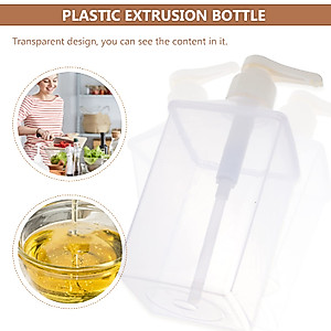 Cabilock Plastic Squeeze Condiment Bottles Mason Jar Syrup Honey Dispenser Pump Bottle for Juice Icing Ketchup Frosting Cookie Decorating Sauces 1100ML (White)