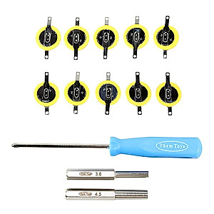 Tabbed CR1616 Battery with Solder Tabs, 10x CR1616 3V Lithium Battery, Gameboy Cartridge Battery Ruby Gameboy Advance SP Fire Red Leaf Green Emerald, 1616 Battery GBA Gameboy Advance Cart Save