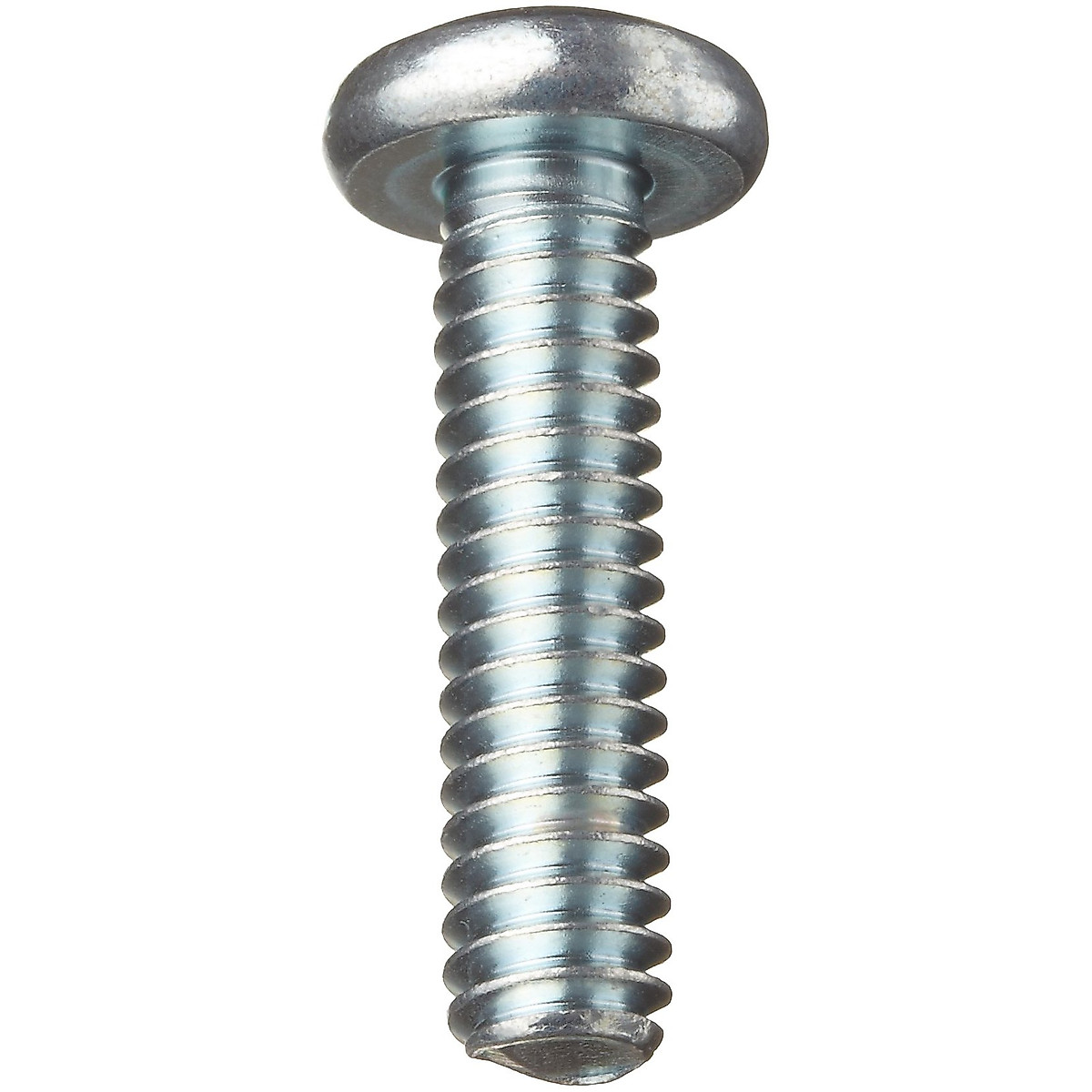 Small Parts Steel Machine Screw, Zinc Plated Finish, Pan Head, Phillips Drive, 1/4" Length, #6-32 Threads (Pack of 100)