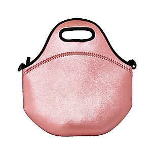 YIDA Neoprene Insulated Lunch bag, Lunch tote Boxes Bags for Women Men Work Office Picnic Travel (Rose Gold)