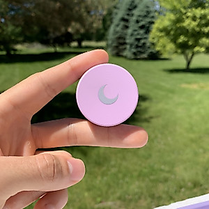 Brando Moon 1.5 inch Purple with White Moon Kitchen Crusher - 3 Piece Small Metal Manual Crusher (Upgraded Version)